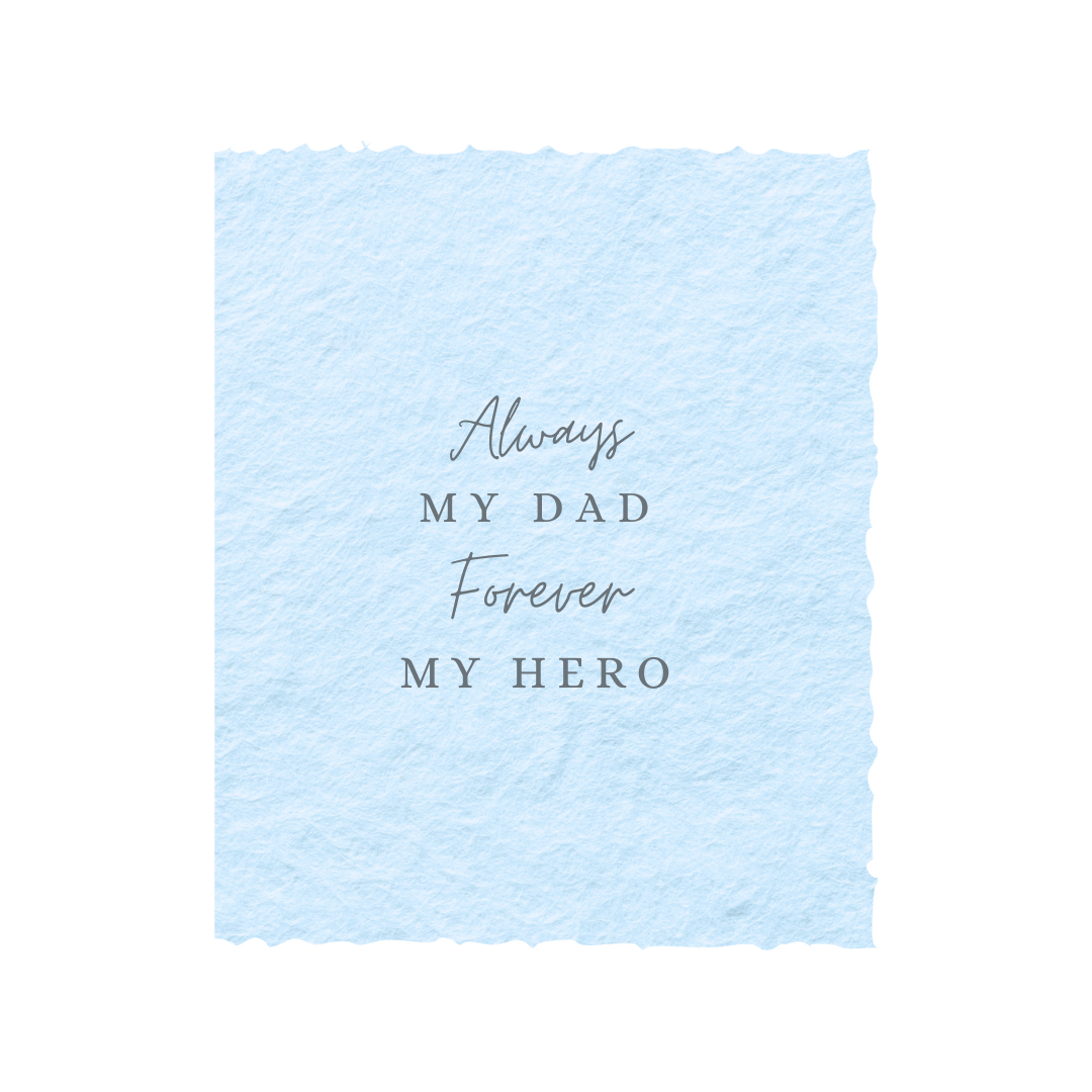Paper Baristas - Always My Dad. Forever My Hero. | Father's Day Card ...
