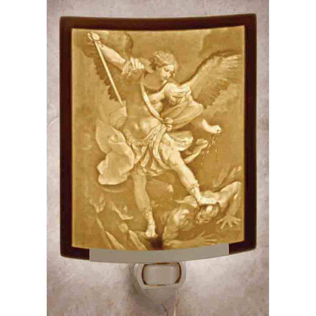 St Michael Porcelain Lithophane Night Light – The Retro