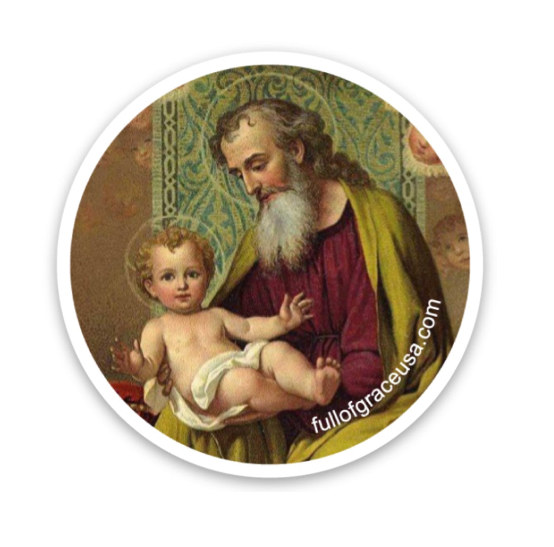 St. Joseph & Jesus Sticker Decal – The Retro