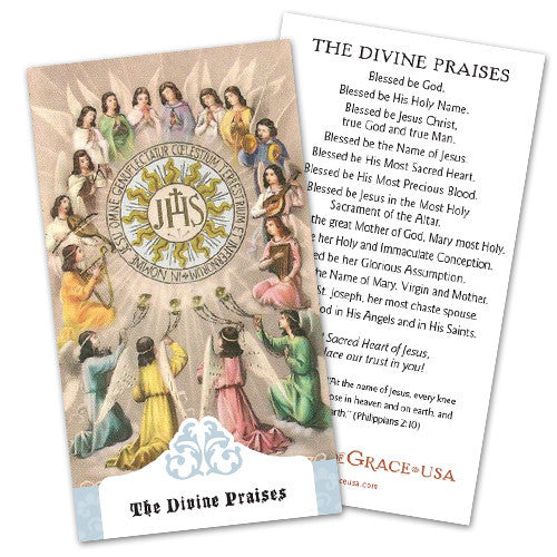 The Divine Praises Holy Card – The Retro