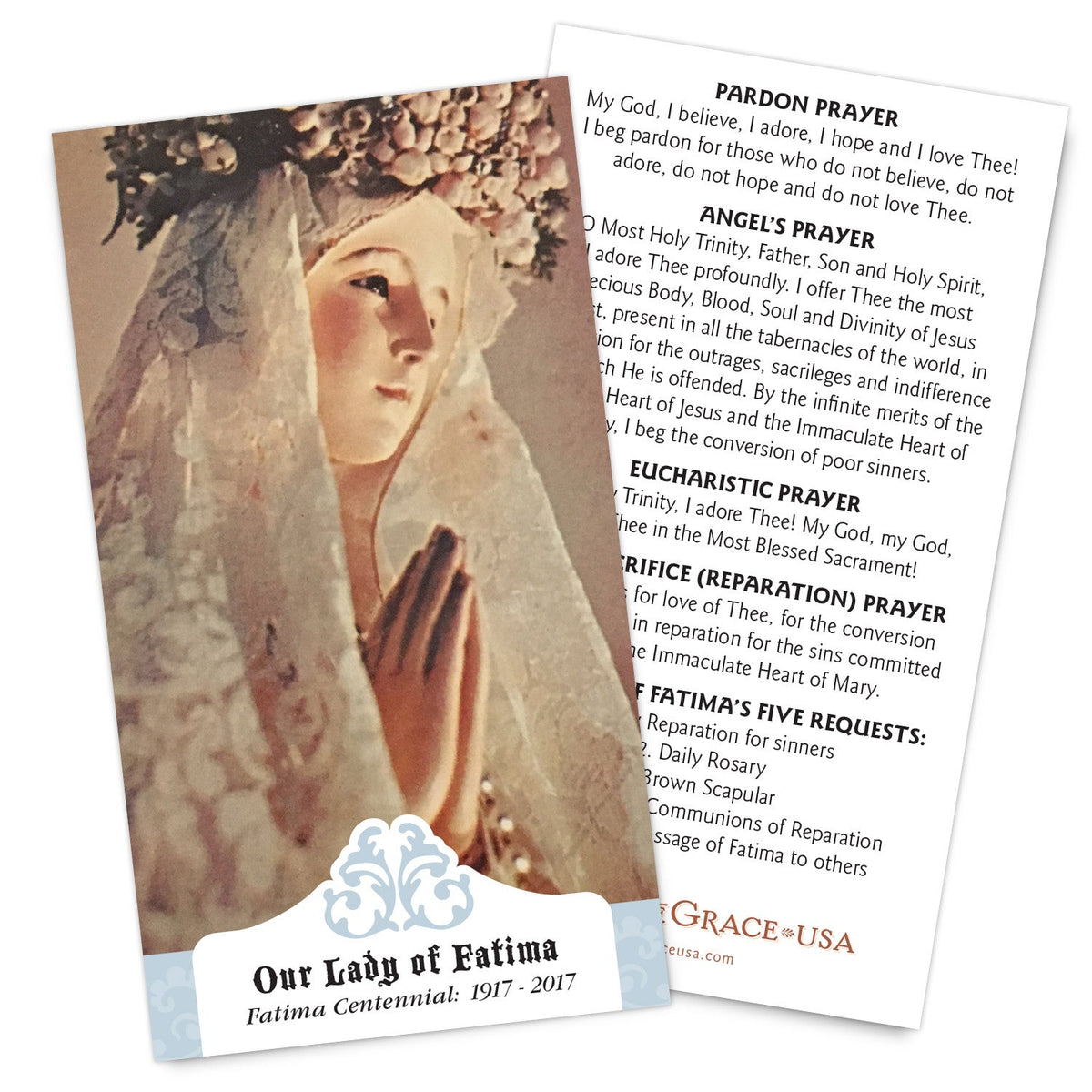 Our Lady of Fatima - Fatima Centennial (1917-2017) Holy Cards – The Retro
